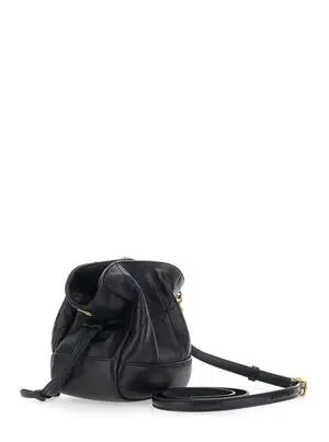 Saint Laurent Leather Crossbody Bag - Black