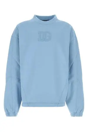 Dolce & Gabbana Azzurro Cotton Sweatshirt - Blue