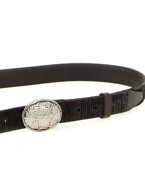 Brunello Cucinelli Texture' Leather Belt