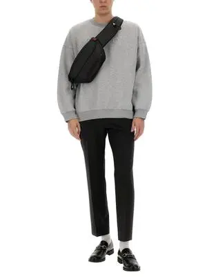 Gucci Jersey Sweatshirt With Embossed Logo - Gray