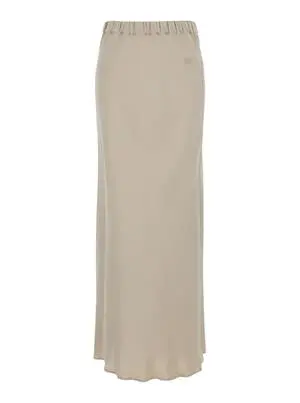 Max Mara Sospiro Silk Skirt - Cream