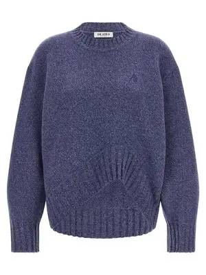 Attico Asymmetrical Hem Sweater - Blue