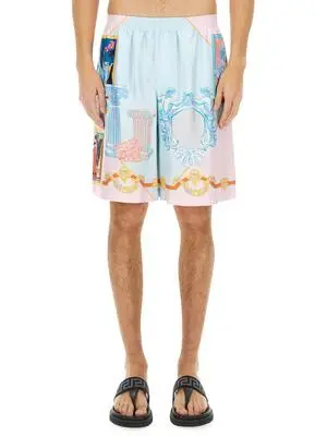 Versace Short In Silk - Multicolor