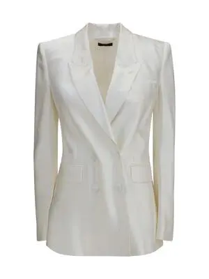 TOM FORD Polka-dot Satin Double-breasted Blazer - Multicolor