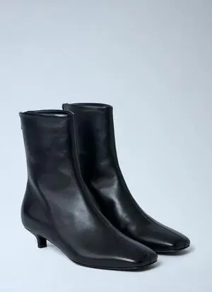 TOTEME Classic Day Leather Ankle Boots