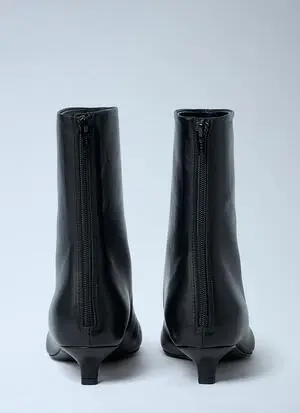 TOTEME Classic Day Leather Ankle Boots