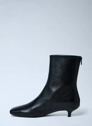 TOTEME Classic Day Leather Ankle Boots
