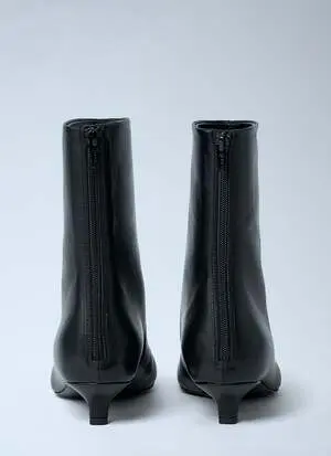 TOTEME Classic Day Leather Ankle Boots