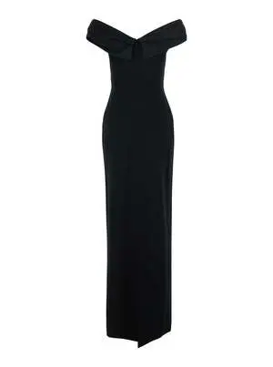 Solace London Adele Long Dress - Black