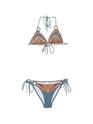 Zimmermann Mahon Paisley Triangle Bikini Set - Multicolor