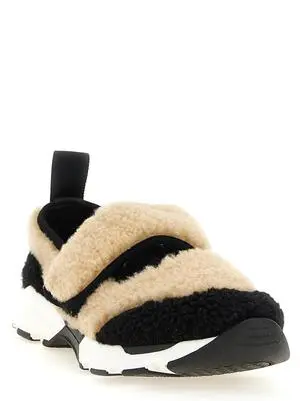 Marni Mary Jane Fur Sneakers - Multicolor