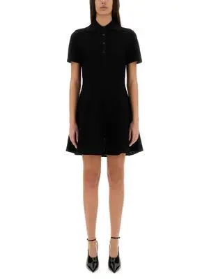 Givenchy Monogram 72 Jacquard Polo Style Dress - Black