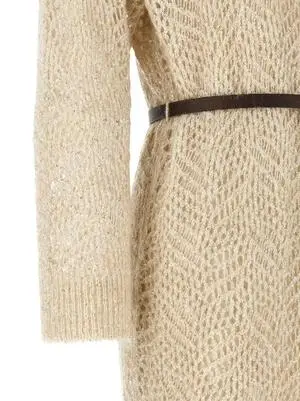 Brunello Cucinelli Midi Dress - Cream