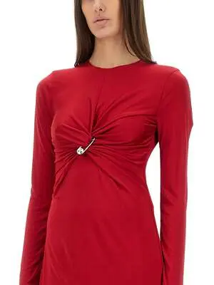 Versace Safety Pin Midi Dress