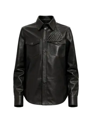 Bottega Veneta Leather Shirt - Multicolor
