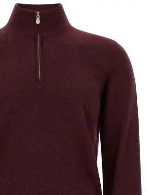 Brunello Cucinelli Cashmere Quarter Zip Pullover - Multicolor
