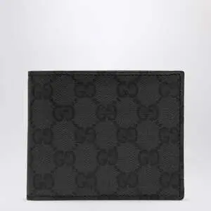 Gucci Essence Classic Bifold Wallet In Gg Canvas - Black