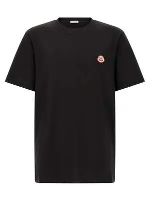 Moncler Tricolor Logo T-shirt - Black