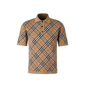 Burberry Neutrals Polo Shirts - Cream