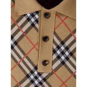 Burberry Neutrals Polo Shirts - Cream