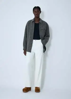 Dries Van Noten Herringbone Zip Jacket