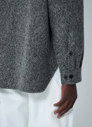 Dries Van Noten Herringbone Zip Jacket