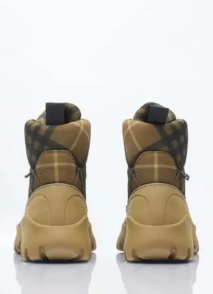 Burberry Check Scoot Trek Boots