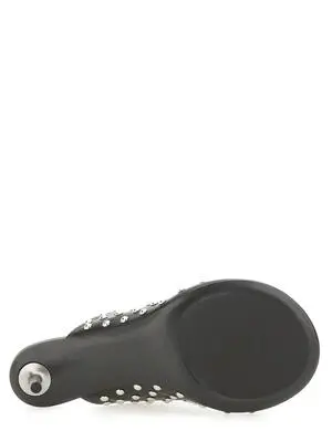 JIL SANDER Nappa Leather Mules With Studs
