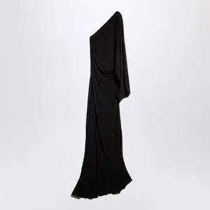 Gucci Long One-shoulder Dress In Viscose Jersey - Black