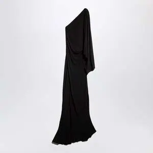 Gucci Long One-shoulder Dress In Viscose Jersey - Black