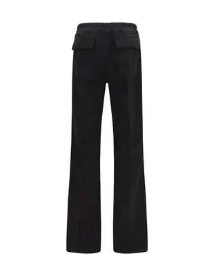 Rick Owens Dietrich Drawstring Pants In Brushed Twill