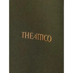 Attico High Neck Embroidered Sweatshirt - Green