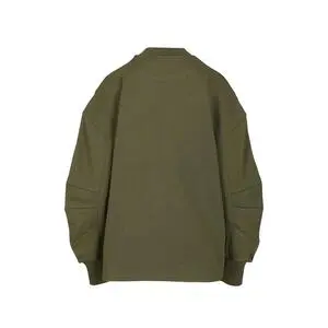Attico High Neck Embroidered Sweatshirt - Green