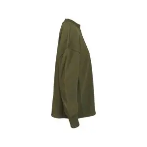 Attico High Neck Embroidered Sweatshirt - Green