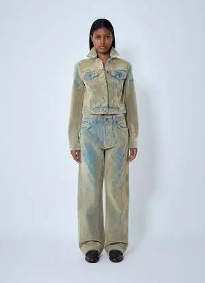 Acne Studios Flocked Denim Jacket