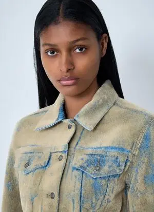Acne Studios Flocked Denim Jacket
