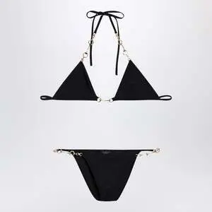 Gucci Stretch Jersey Bikini With Clamp Chain - Black