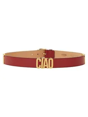 Moschino Hello Belt - Red
