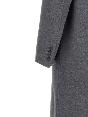 TOTEME Classic Doublé Wool Coat - Gray