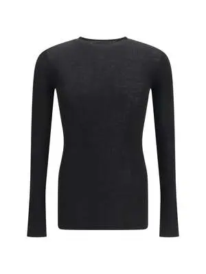 Rick Owens Slim Ribbed Long-sleeve Sweater