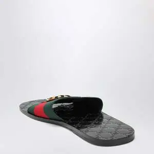 Gucci Leather Riviera Slides