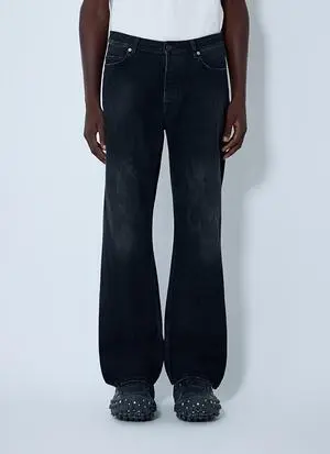 Balenciaga Distressed Denim Jeans - Black