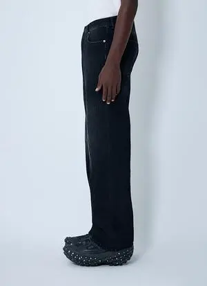 Balenciaga Distressed Denim Jeans - Black