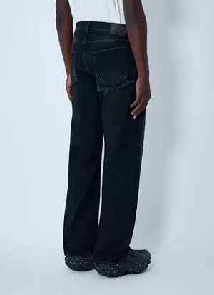 Balenciaga Distressed Denim Jeans - Black