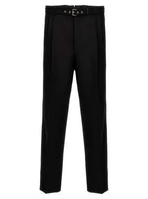 Prada Wool Tailored Trousers - Black