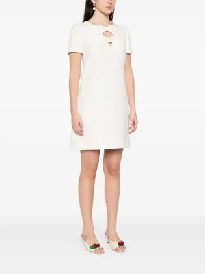 Valentino Garavani Wool And Silk Blend Short Dress