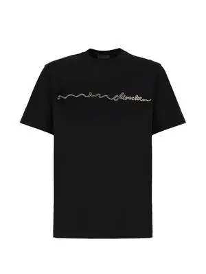 Moncler Logo Cotton T-shirt - Multicolor