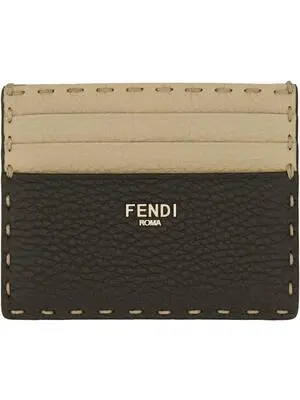 Fendi Card Holder Saddlery - Cream