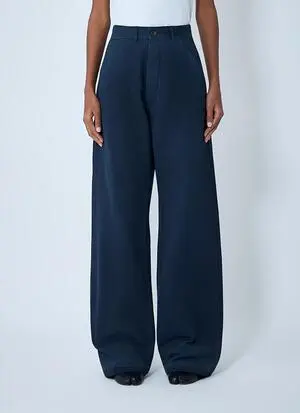 MAISON MARGIELA Cotton Twill Pants - Blue