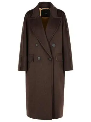 Max Mara Male Over Coat In Cachemire, Alpaca And Wool - Brown